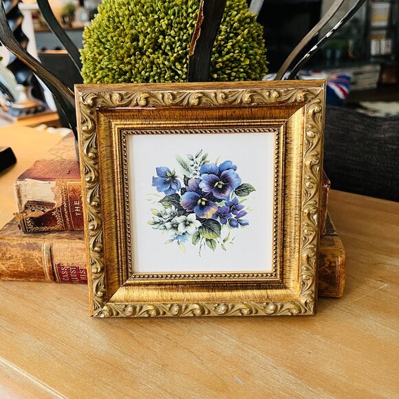 Vintage | Wall Decor | Vtg Pansey Picture | Poshmark